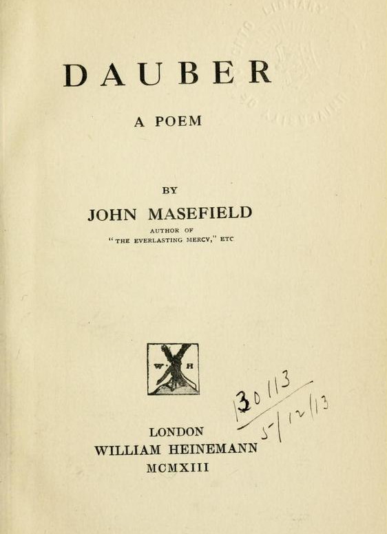 A Brief Poem Review: “Dauber” by John Masefield – Stories, Dreams, & Spaces
